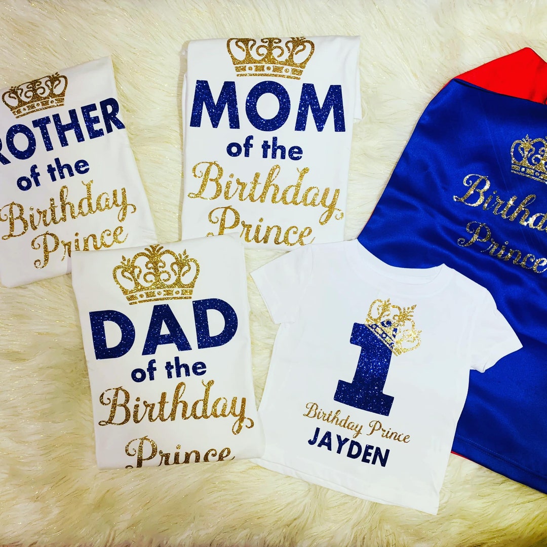Birthday Prince Family Matching T-shirt/ Birthday Prince Birthday ...