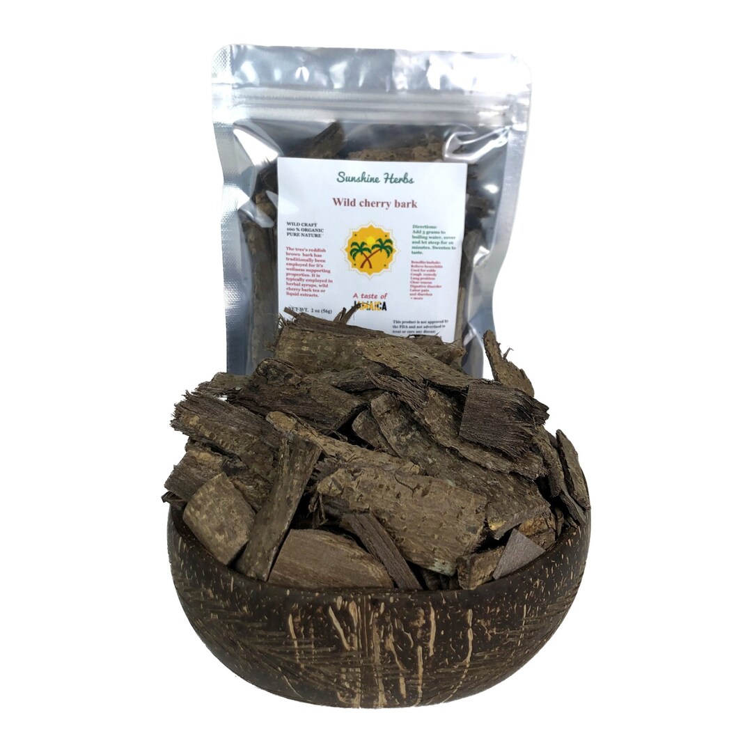 Wild Cherry Tree Bark | Jamaican Wild-craft | Pure Natural | Herbal Tea ...