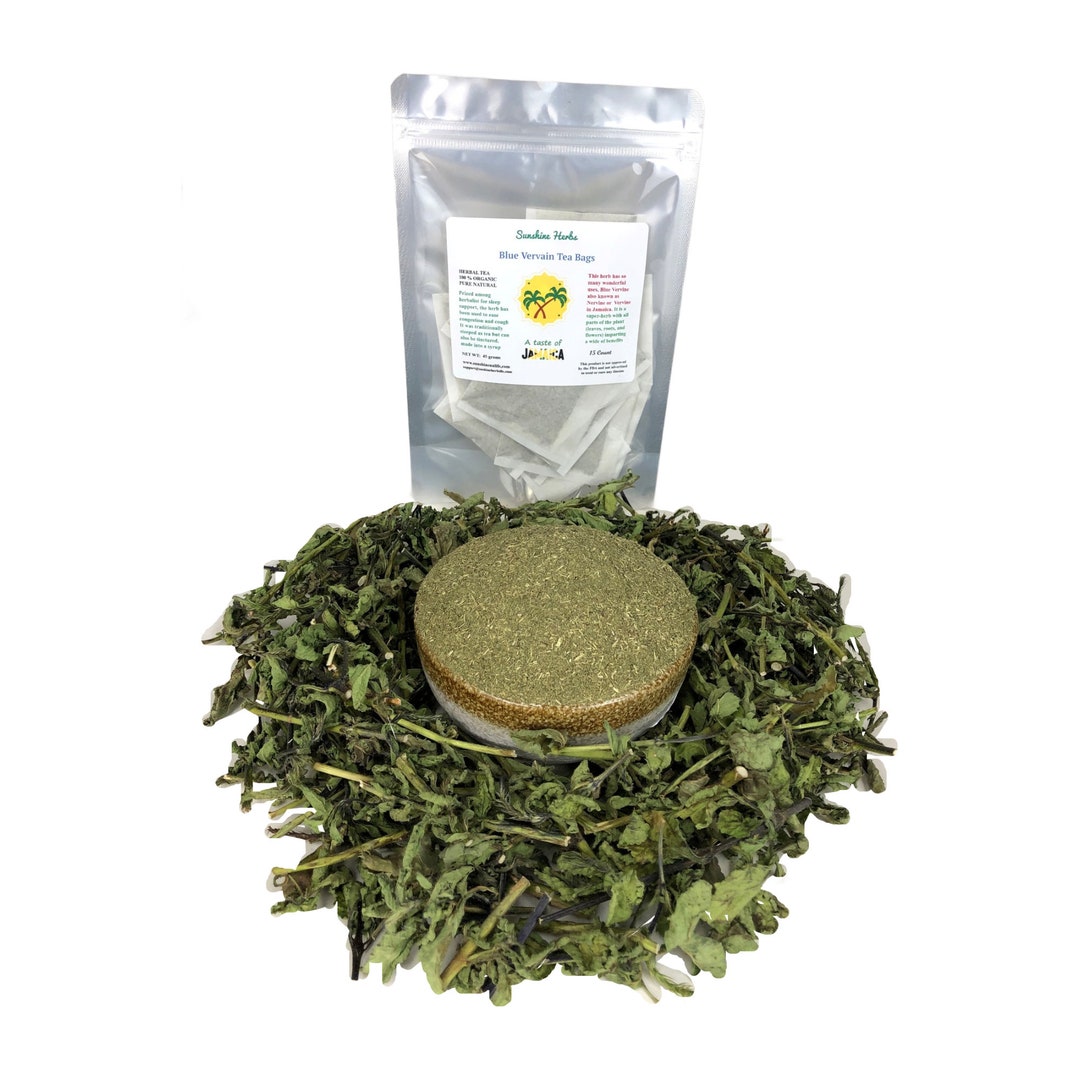 15 Blue Vervain Teabags | Wildcraft Herbal Tea | Organic Herb | Verbena ...