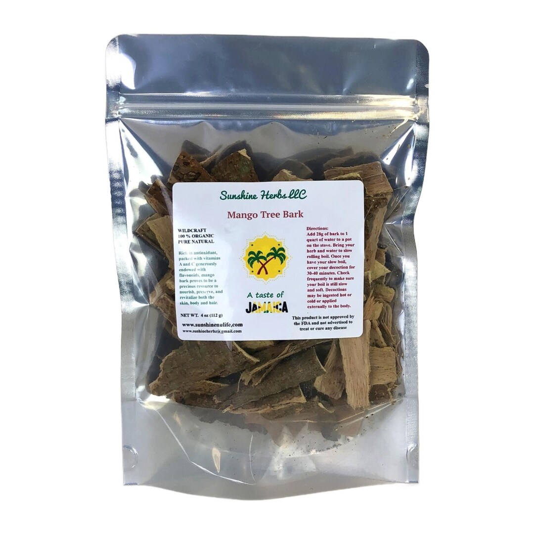 Organic Mango Tree Bark, Jamaican Wildcraft, Pure Natural, Fresh ...
