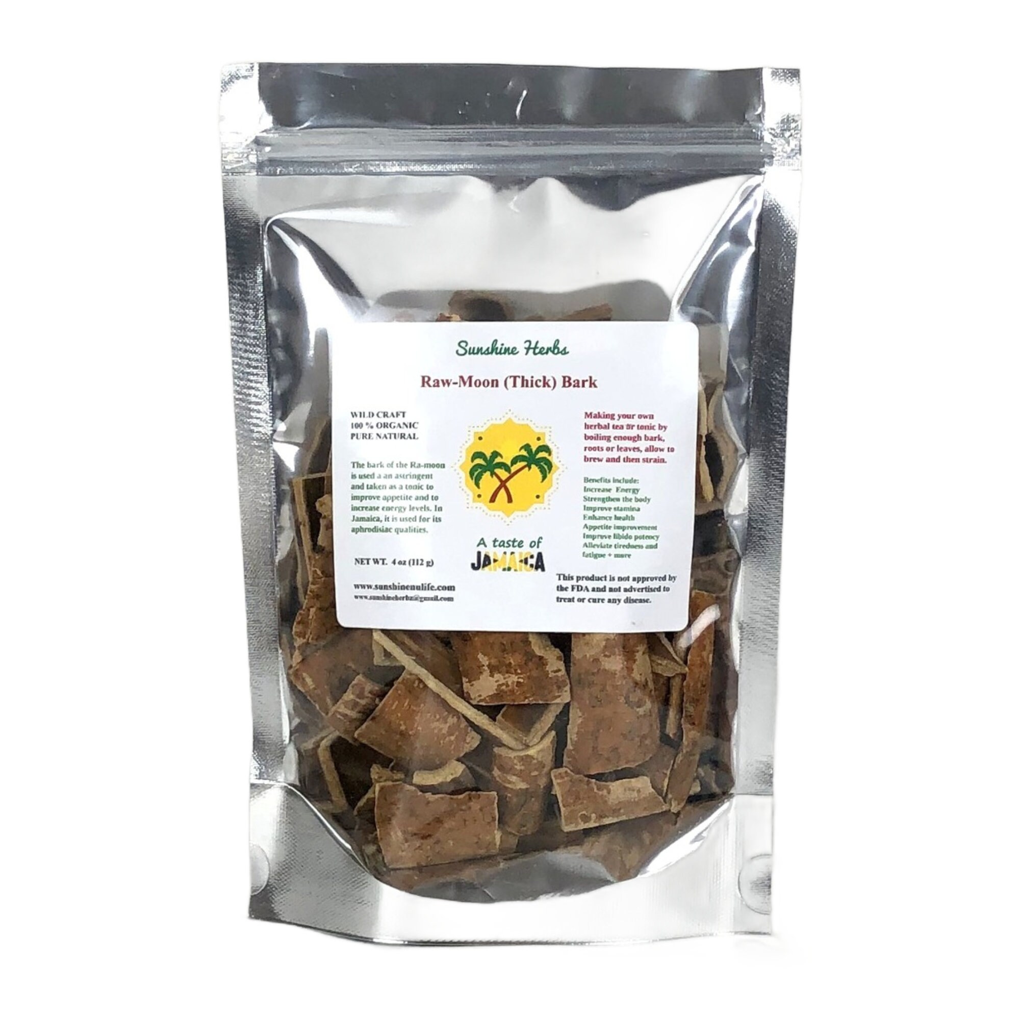 Ra-moon (thick) Bark | Jamaican Herb | Tonic Blend | Pure Natural ...