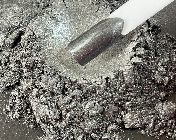 Pewter Pearl Mica Powder 1 Oz. - Etsy