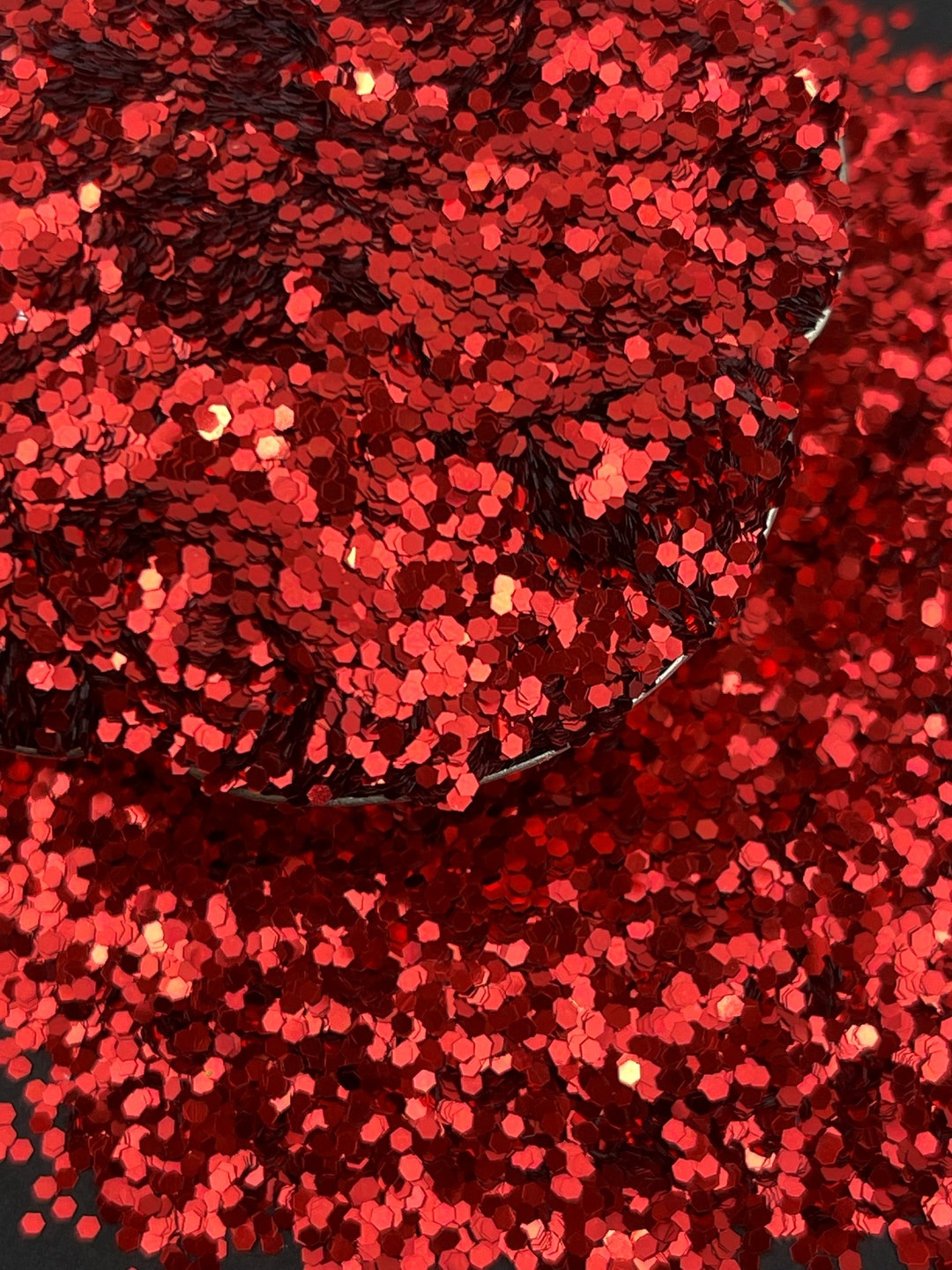 Betsy Red Metallic Hex Glitter 1/24 1MM Fine 1 Oz. - Etsy