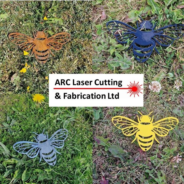 Rusty Metal Bee - Etsy UK