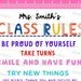 Wall Art, Large Classroom Rules Poster-18 X 24 EDITABLE - Etsy