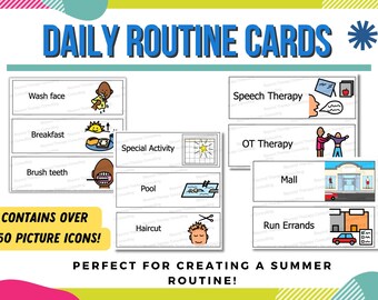 Daily Responsibilities Routine Card for Kids Morning and Evening ...