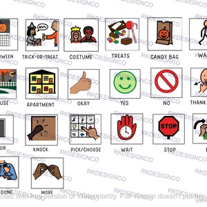Halloween|autism| Nonverbal| Autistic| Asd|communication Core Board ...