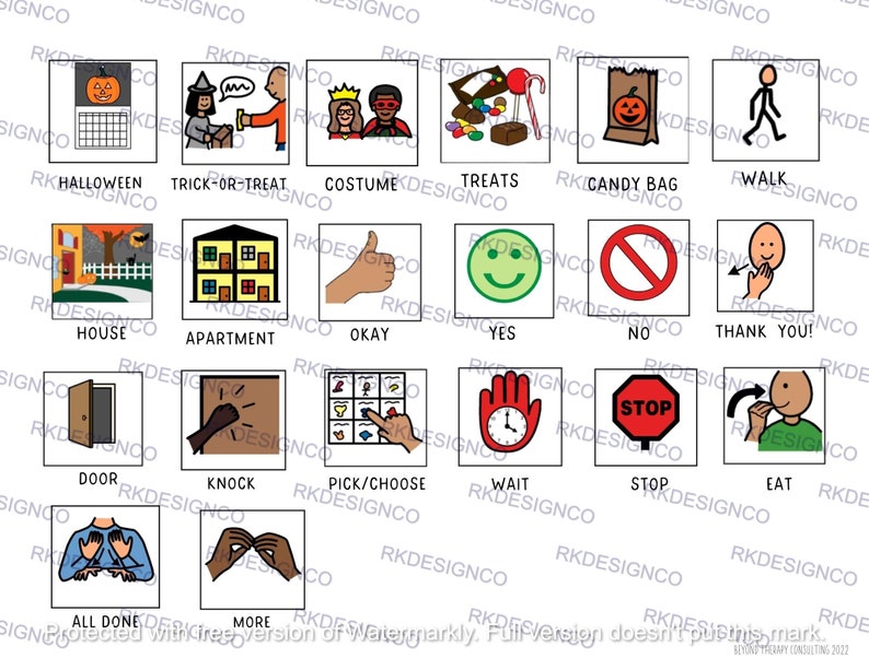 Halloween|autism| Nonverbal| Autistic| Asd|communication Core Board ...