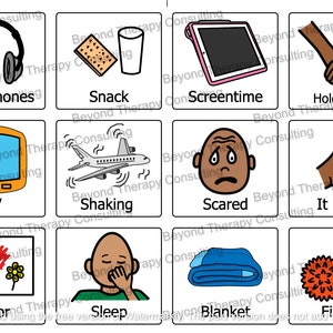 Airplane Travel Visual Support| Picture Icons| PECS, Speech, Core Board ...