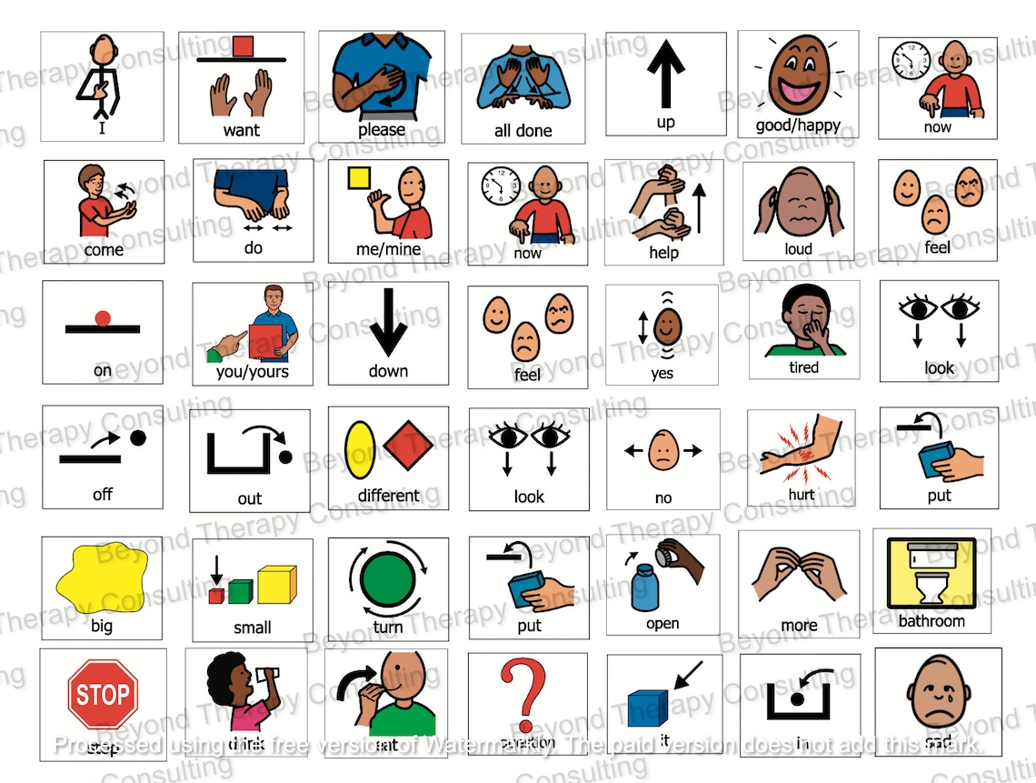 Multi-cultural ACC Communication Board |digital Printable| Autism ...