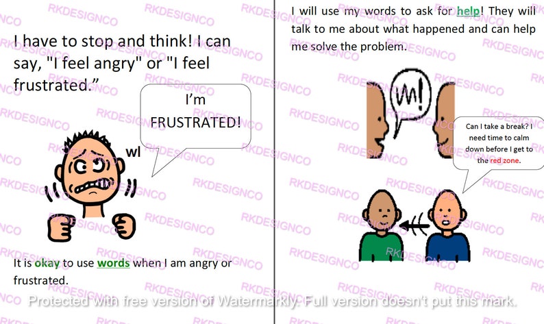 Social Story-i'm Really, Really Upset!!! A Social Story About Anger and ...