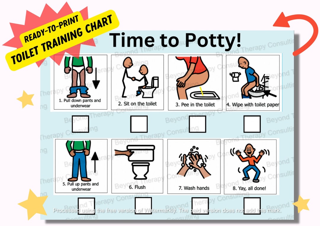 Toilet Training Visual Aids for Kids- INSTANT DOWNLOAD! - Etsy