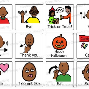 Halloween|autism| Nonverbal| Autistic| Asd|communication Core Board ...