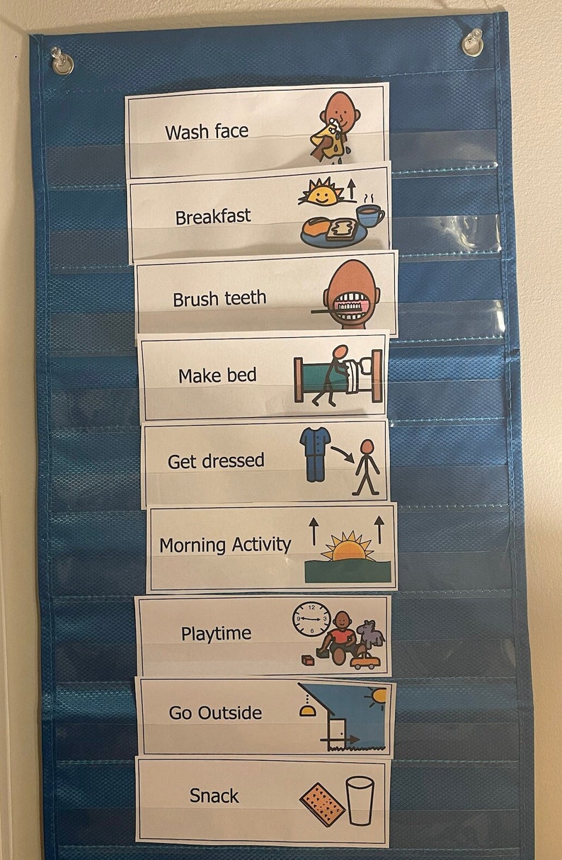 Visual Schedule- Daily Routine Cards for Kids | Morning & Evening ...