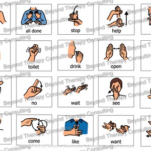 American Sign Language (ASL) Communication Core Board- Instant Download ...