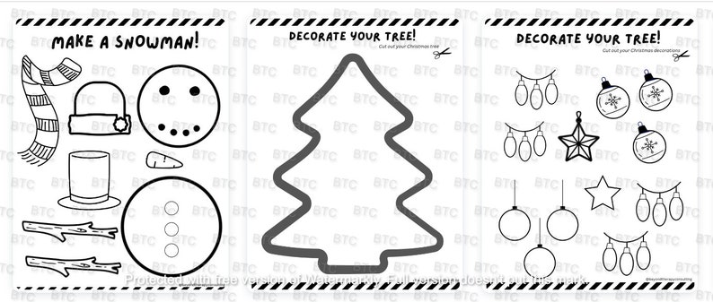 Holiday Activity Busy Bundle for Kids Coloring Pagesword ...