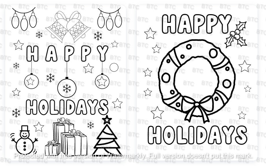 Holiday Activity Busy Bundle for Kids Coloring Pagesword ...
