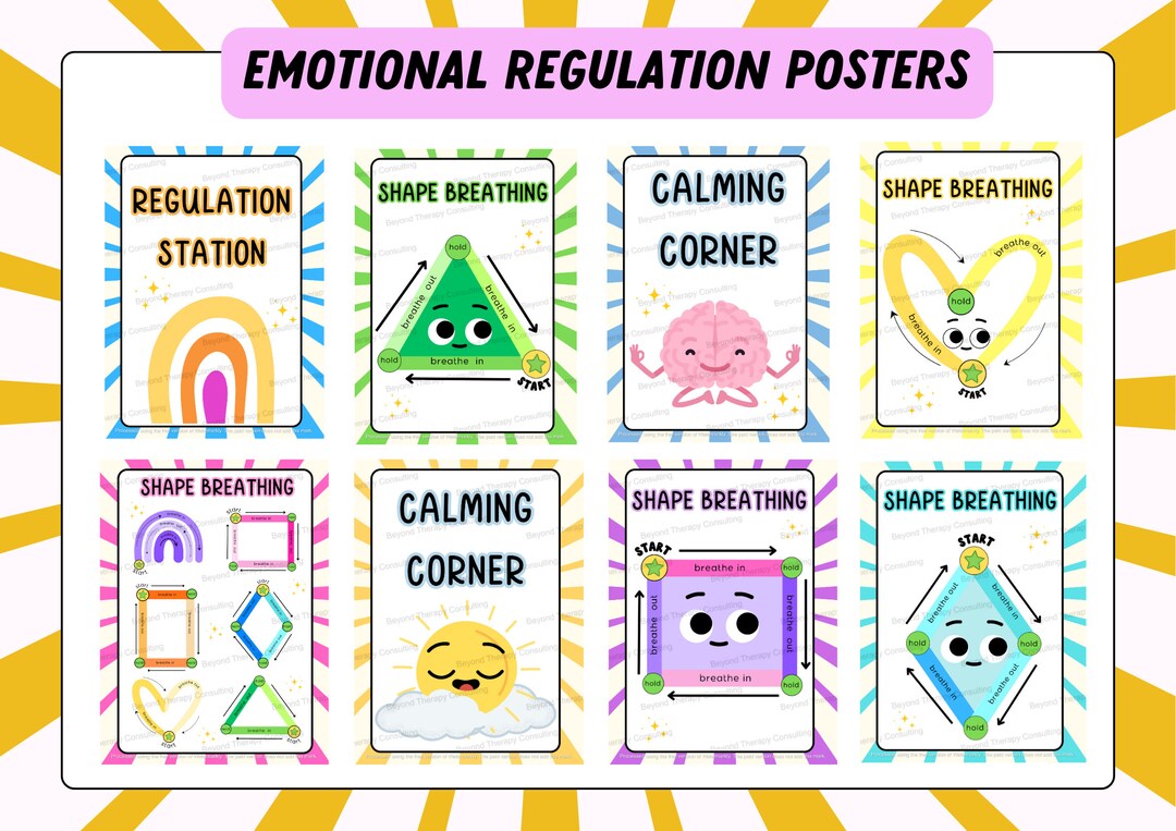 Emotional Regulation Poster| Calming Corner Classroom| Calm Down ...