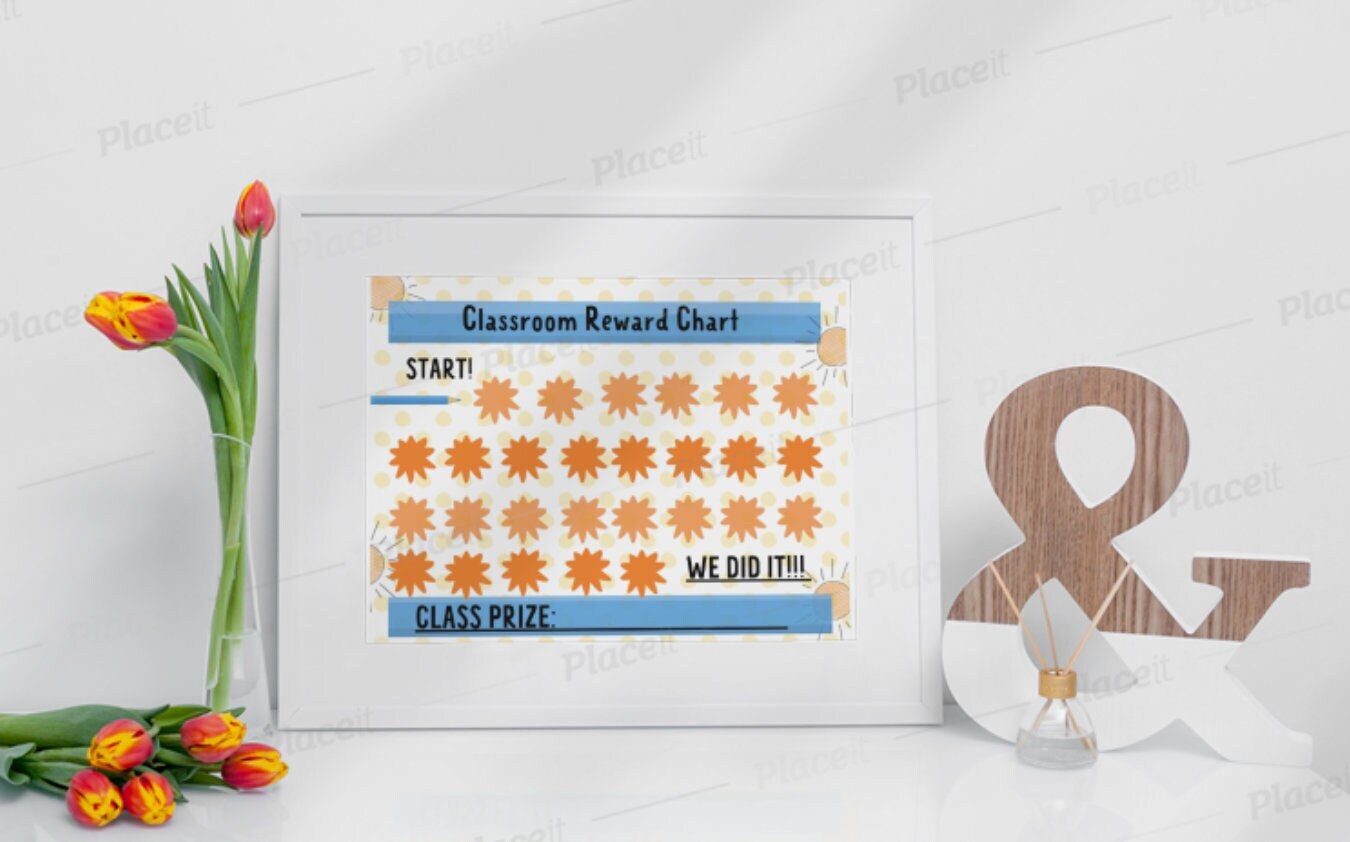 24x18poster SIZE Classroom Reward Chart, Instant Download 24x18 Poster ...