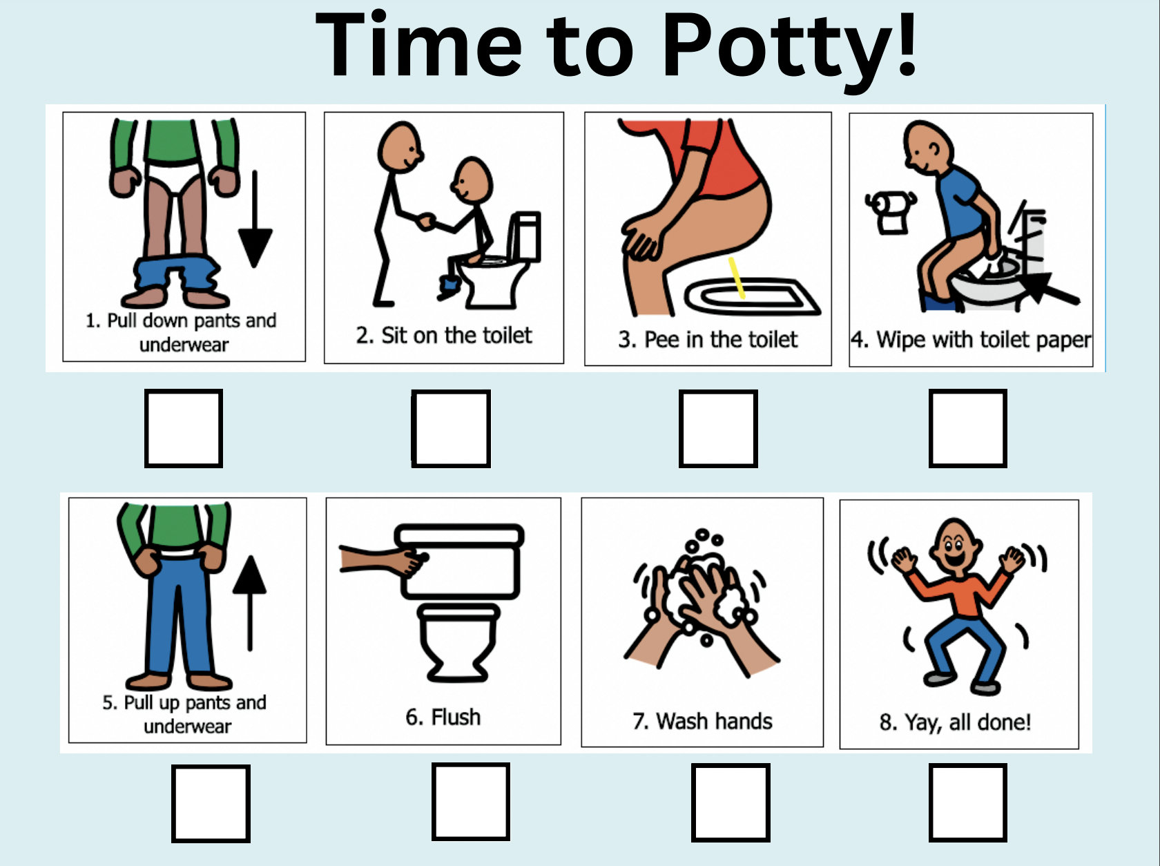Toilet Training Visual Aids for Kids- INSTANT DOWNLOAD! - Etsy