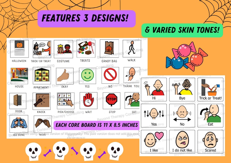 Halloween|autism| Nonverbal| Autistic| Asd|communication Core Board ...