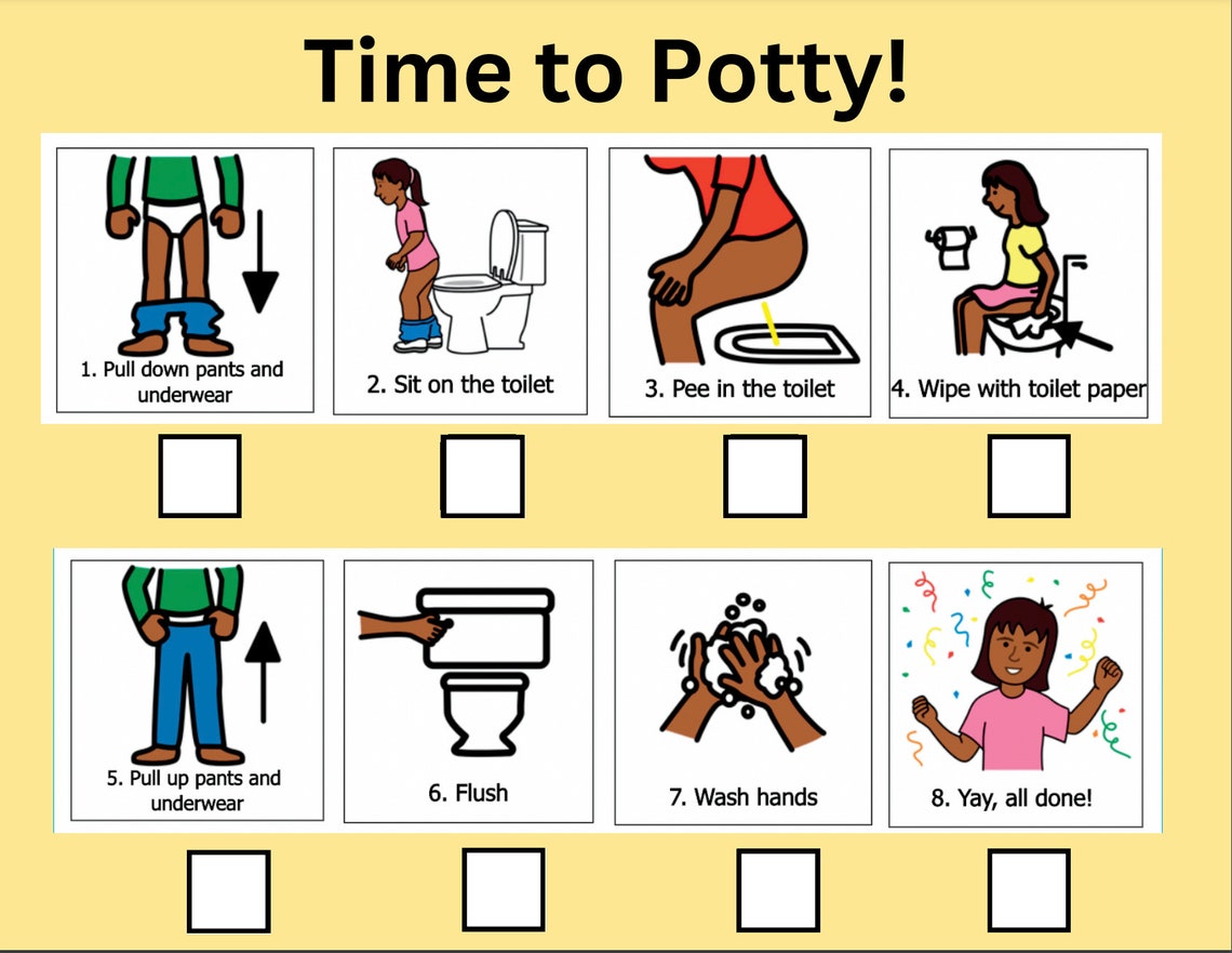 Toilet Training Visual Aids for Kids- INSTANT DOWNLOAD! - Etsy