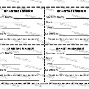 Notes From Teacher Bundle/classroom Management Templates- IEP Reminder ...