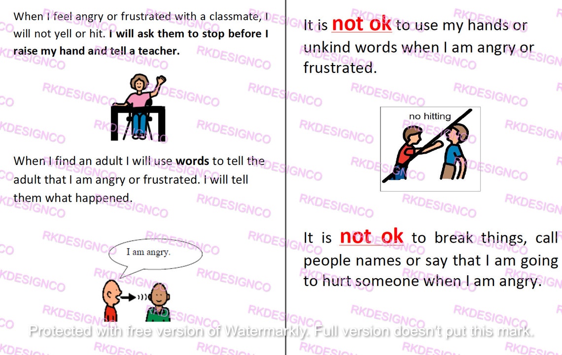 Social Story-i'm Really, Really Upset!!! A Social Story About Anger and ...