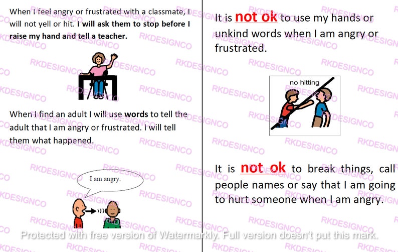 Social Story-i'm Really, Really Upset!!! A Social Story About Anger and ...