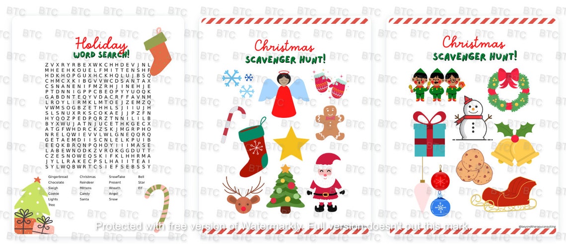 Holiday Activity Busy Bundle for Kids Coloring Pagesword ...