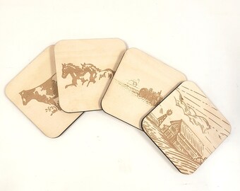 Coasters Farm - Etsy