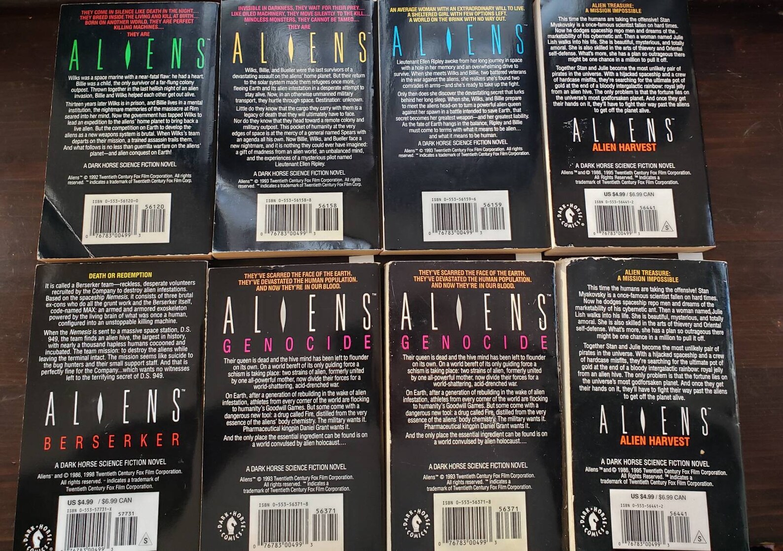 Aliens Novels Based on the Original Dark Horse Comics Female War ...