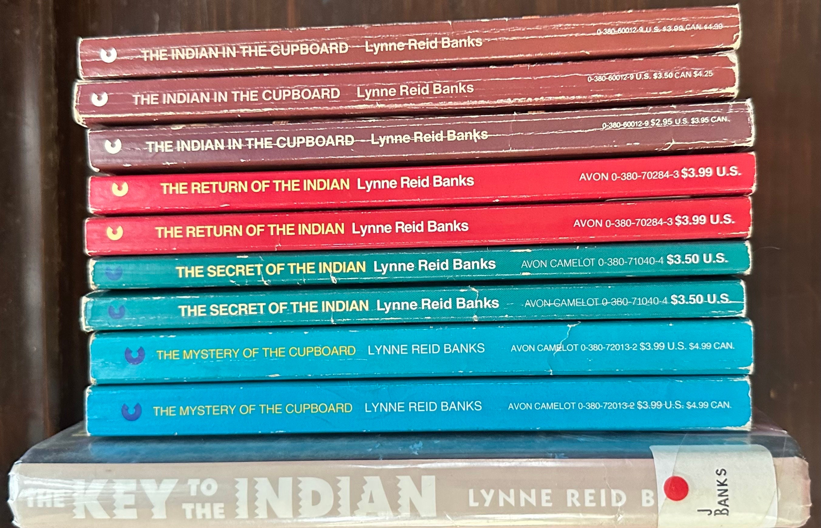 Indian in the Cupboard Series by Lynne Reid Banks Vintage Avon Camelot ...