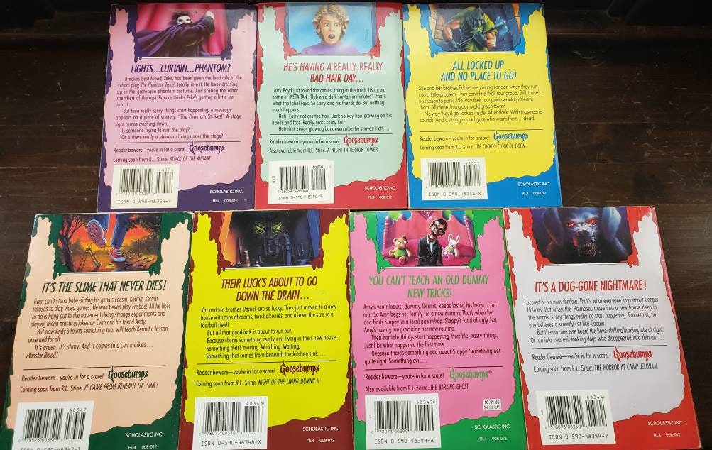 Goosebumps Books by R.L. Stine Scholastic/apple Paperbacks Original ...