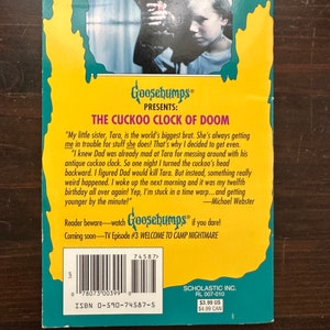 Goosebumps Presents TV Episode Books- Girl Who Cried Monster, Cuckoo ...