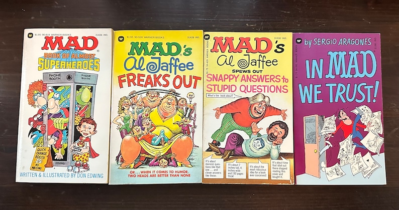 MAD Magazine Vintage Mass Market Paperbacks Don Martin, Snappy Answers ...