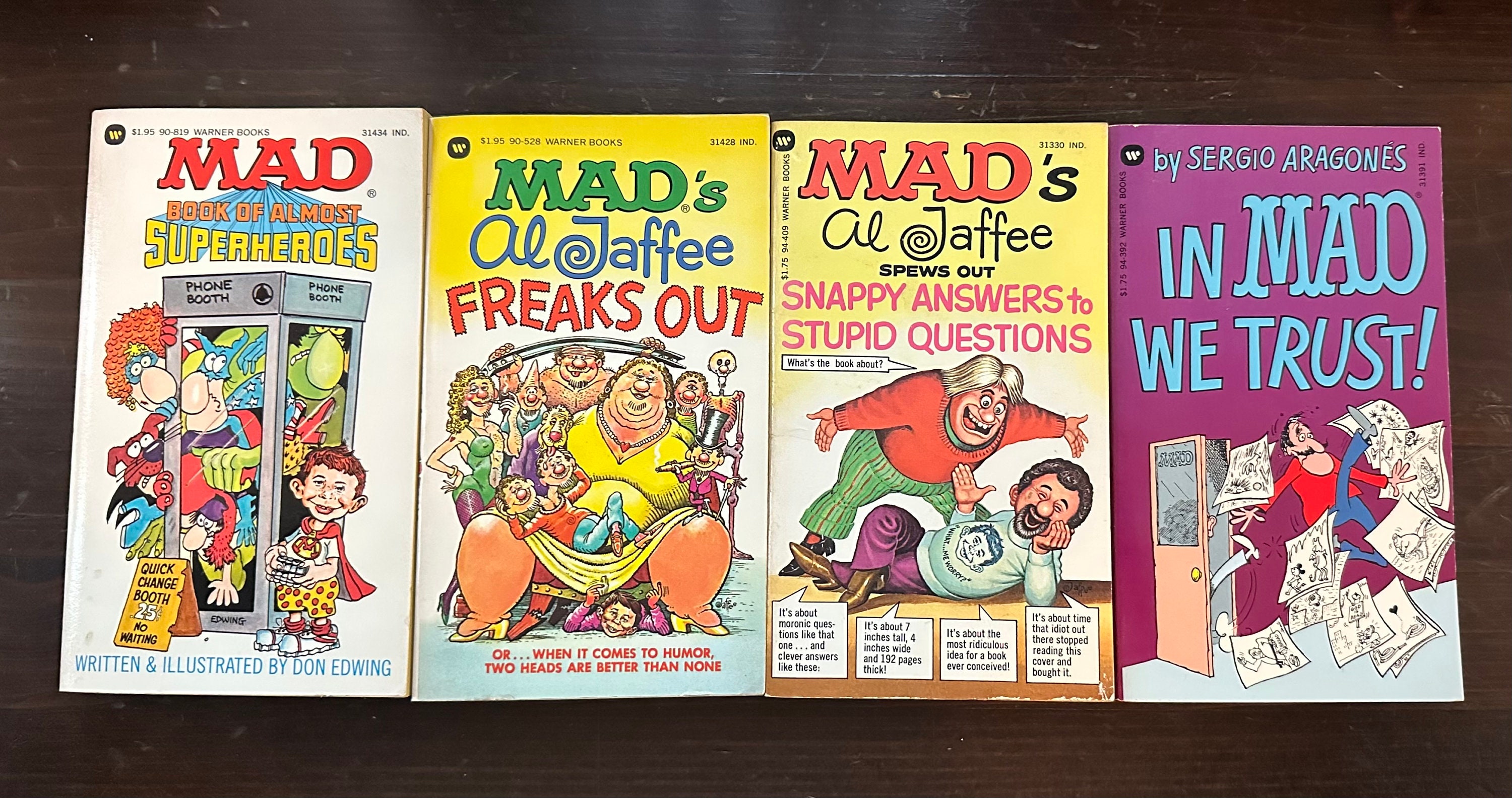 MAD Magazine Vintage Mass Market Paperbacks Don Martin, Snappy Answers ...