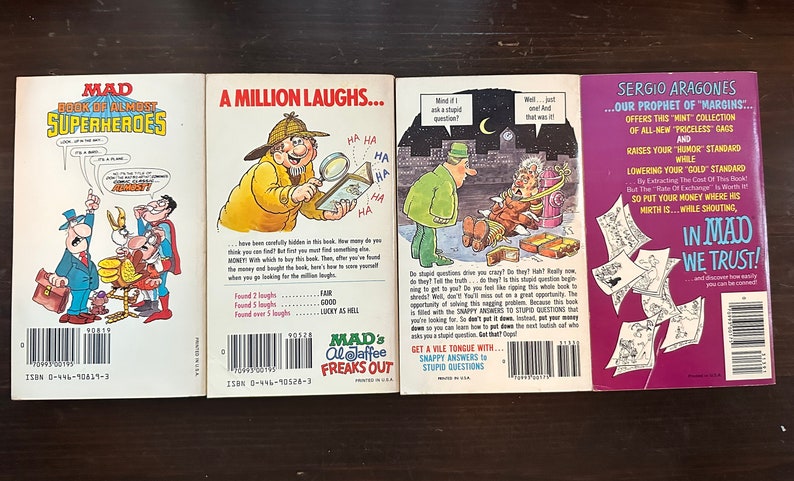 MAD Magazine Vintage Mass Market Paperbacks Don Martin, Snappy Answers ...