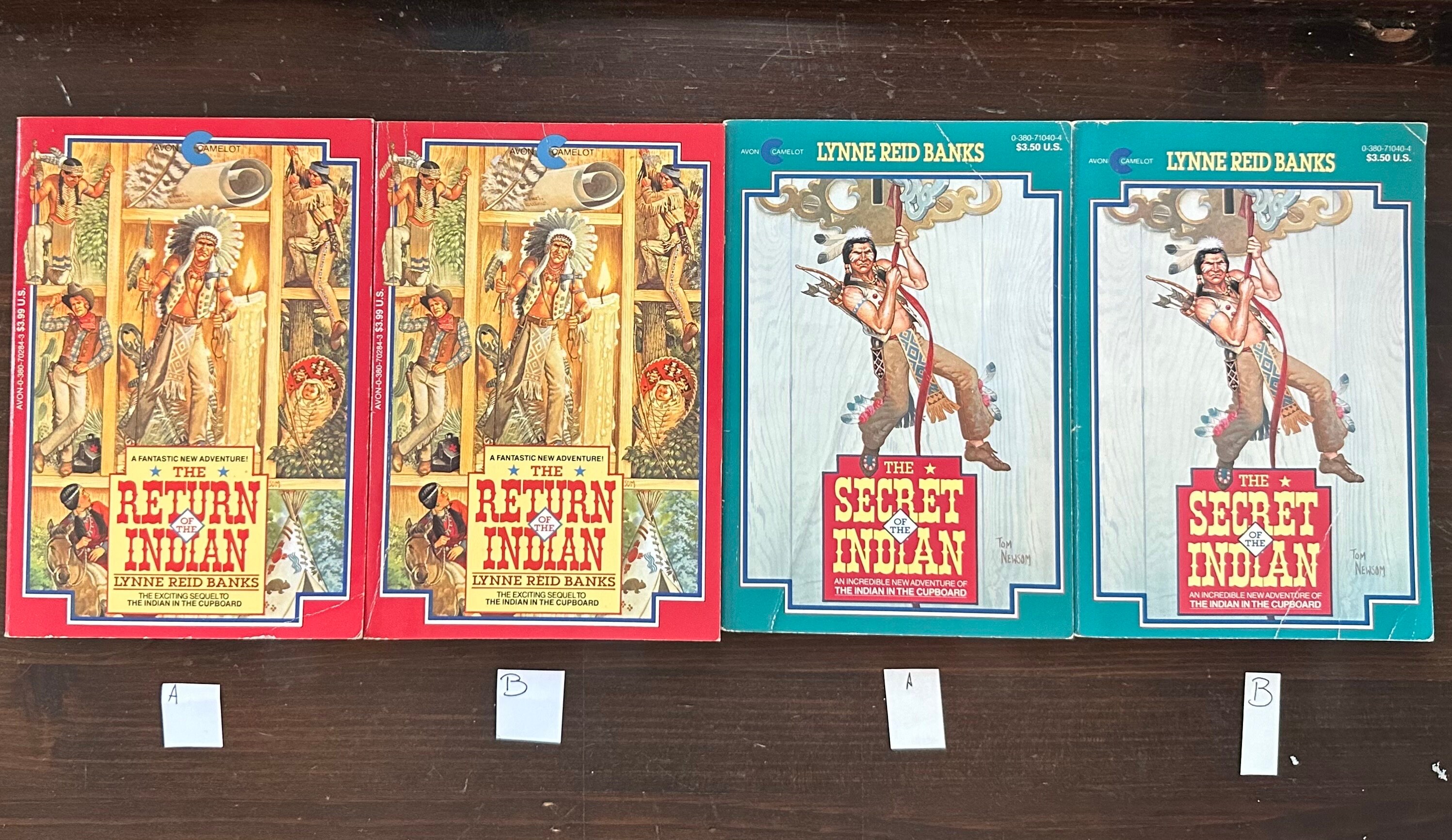 Indian in the Cupboard Series by Lynne Reid Banks Vintage Avon Camelot ...