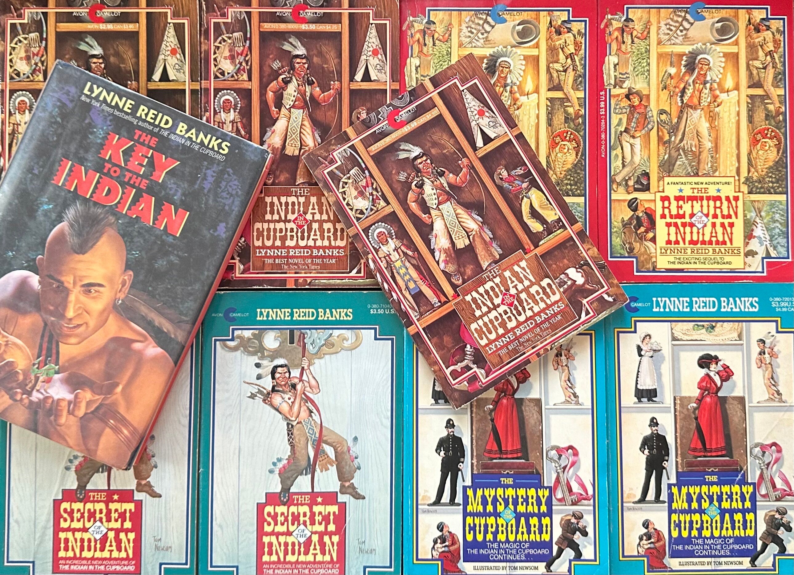 Indian in the Cupboard Series by Lynne Reid Banks Vintage Avon Camelot ...
