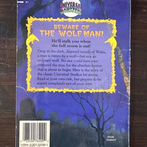 Universal Monsters Presents the Wolf Man Young Adult Novelization ...