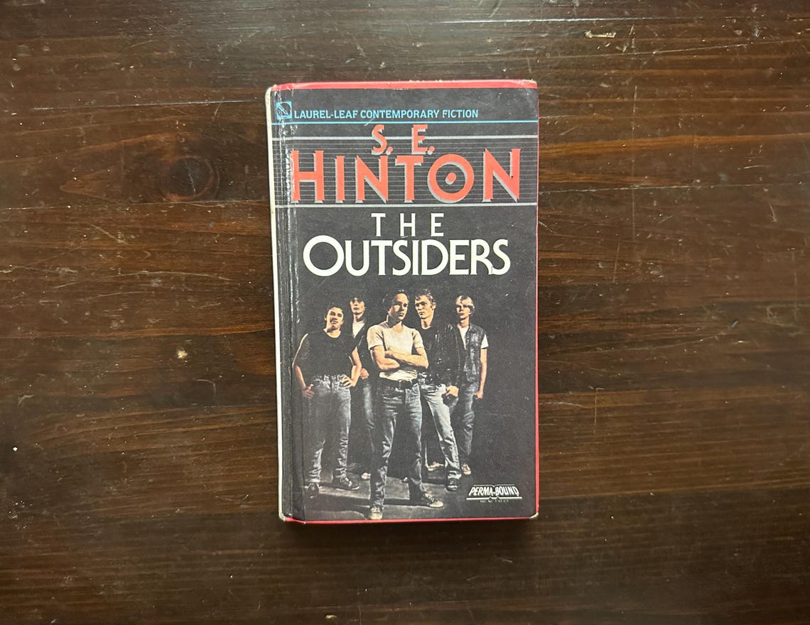 The Outsiders by S.E. Hinton Vintage Library Bound Hardcover With Rare ...
