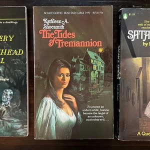 Gothic Romance Novels Vintage Horror Mystery Satanic Thrillers Clarissa Ross, Jane Corby ...