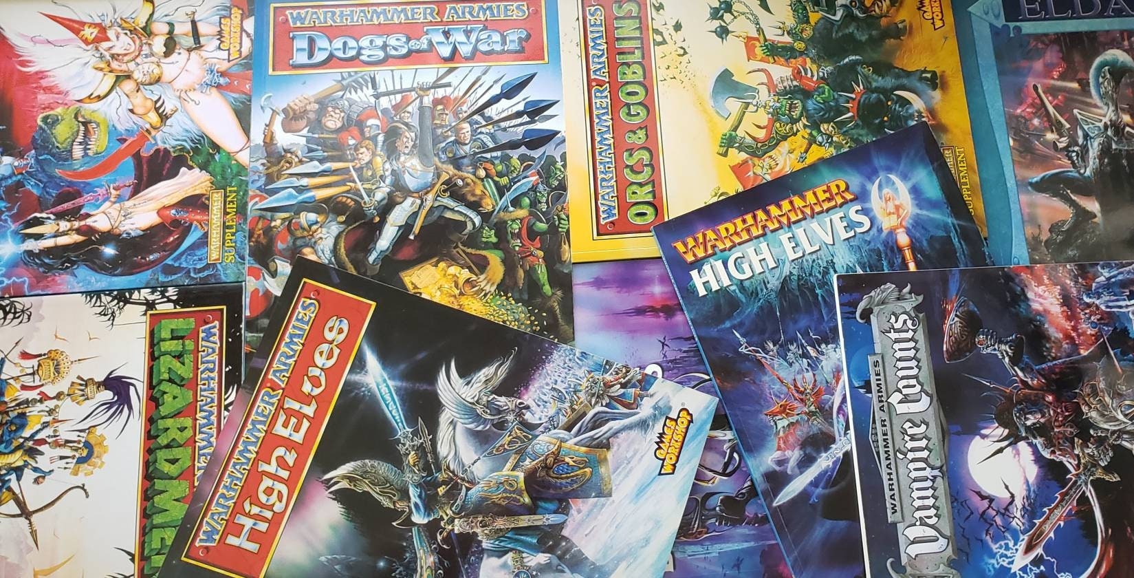 Warhammer Armies Codex Supplement Rule Books High Elves, Dark Elves ...