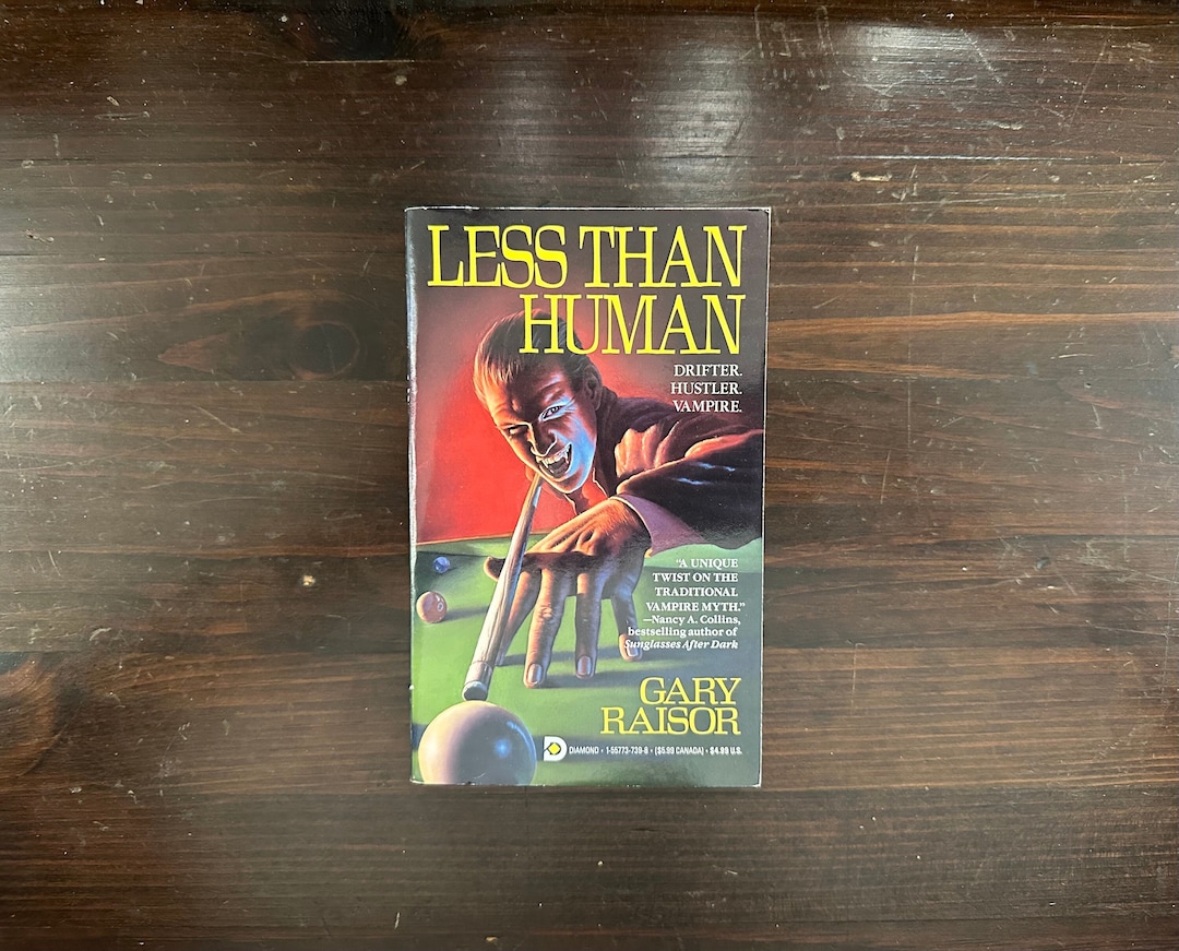 Less Than Human by Gary Raisor Diamond Horror Vampire Western Vintage ...
