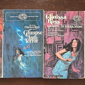 Gothic Romance Novels Vintage Horror Mystery Satanic Thrillers Clarissa ...