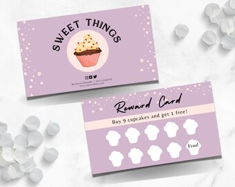 Bakery Loyalty Card Template - Etsy
