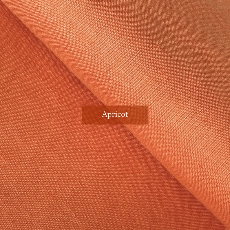Buy Apricot Cotton Linen Fabric, 165 GSM Plain Weave, 54" Wide Online ...