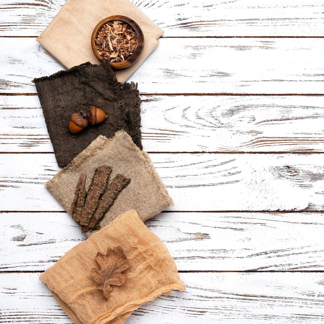 3-ply Hemp Samples, 10*10 Inch Swatches, Plant Dyed 'beige to Brown ...