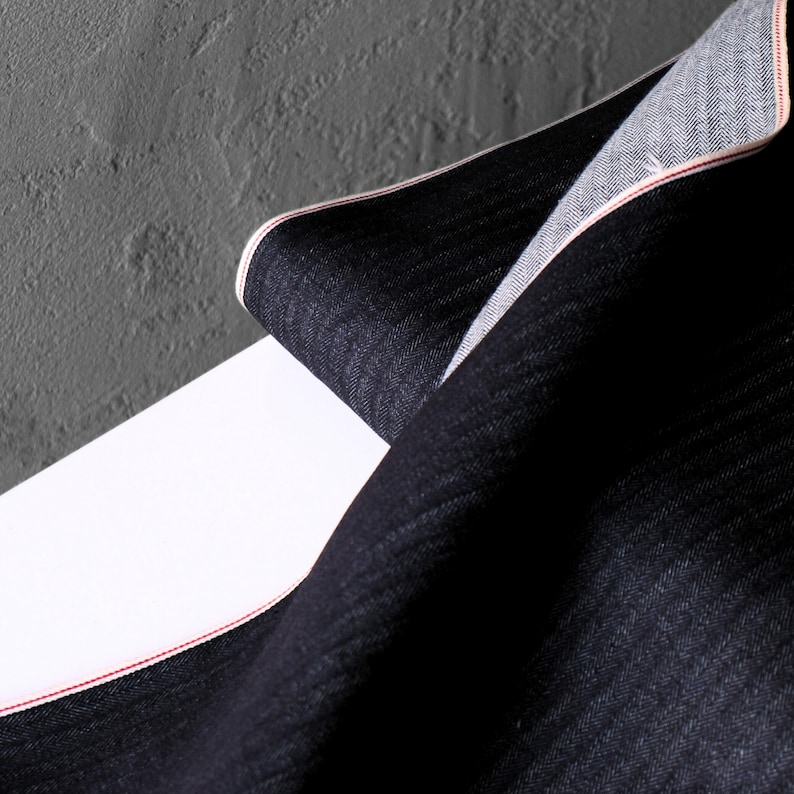 Japanese Selvedge (herringbone Weave) Denim Fabric - 33" Wide, 396 GSM ...